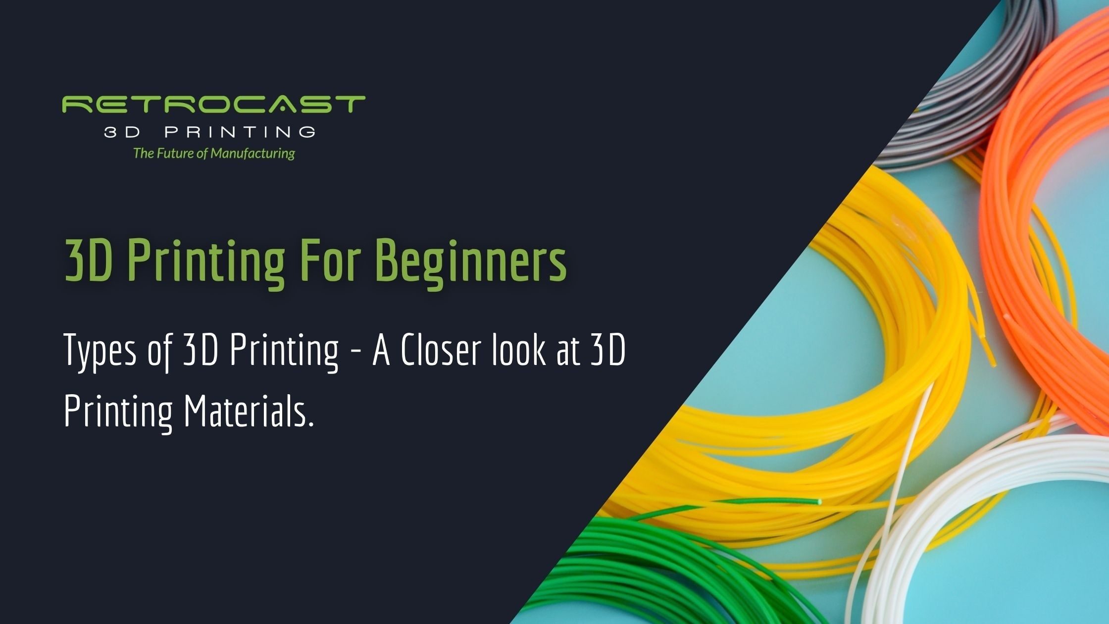 RetroCast 3D Printing - Types of 3D Printing Materials